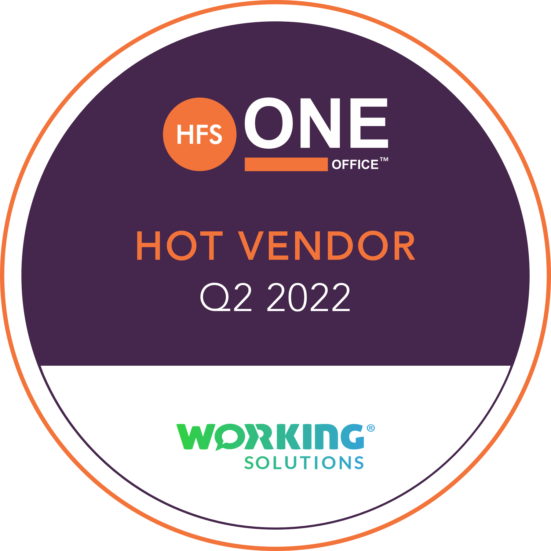 HFS Research OneOffice Hot Vendor | Working Solutions HFS Research OneOffice Hot Vendor | Working Solutions